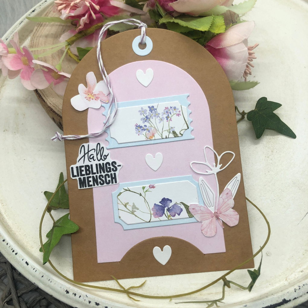 Die - Basic - Basis - Steckpostkarte - Bogenform